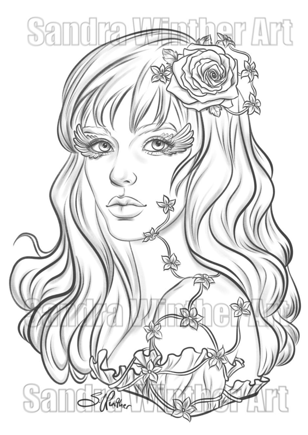 Angel Instant Download Coloring Page - Etsy