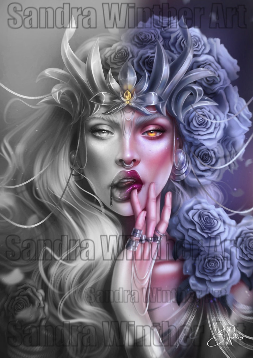 Hungry Queen - Printable Digital Coloring Page - Etsy