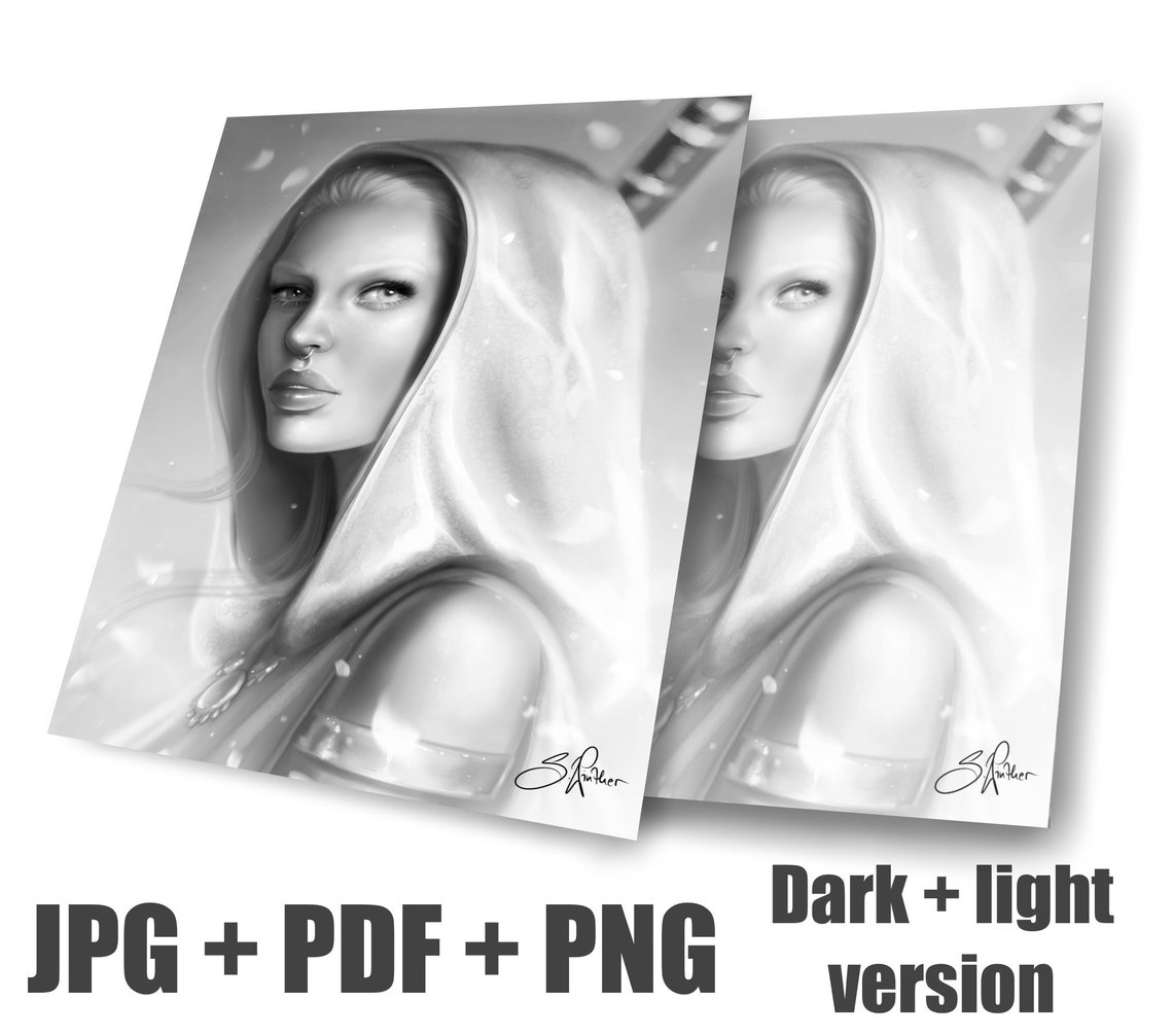 Wanderer Printable Digital Coloring Page | Etsy