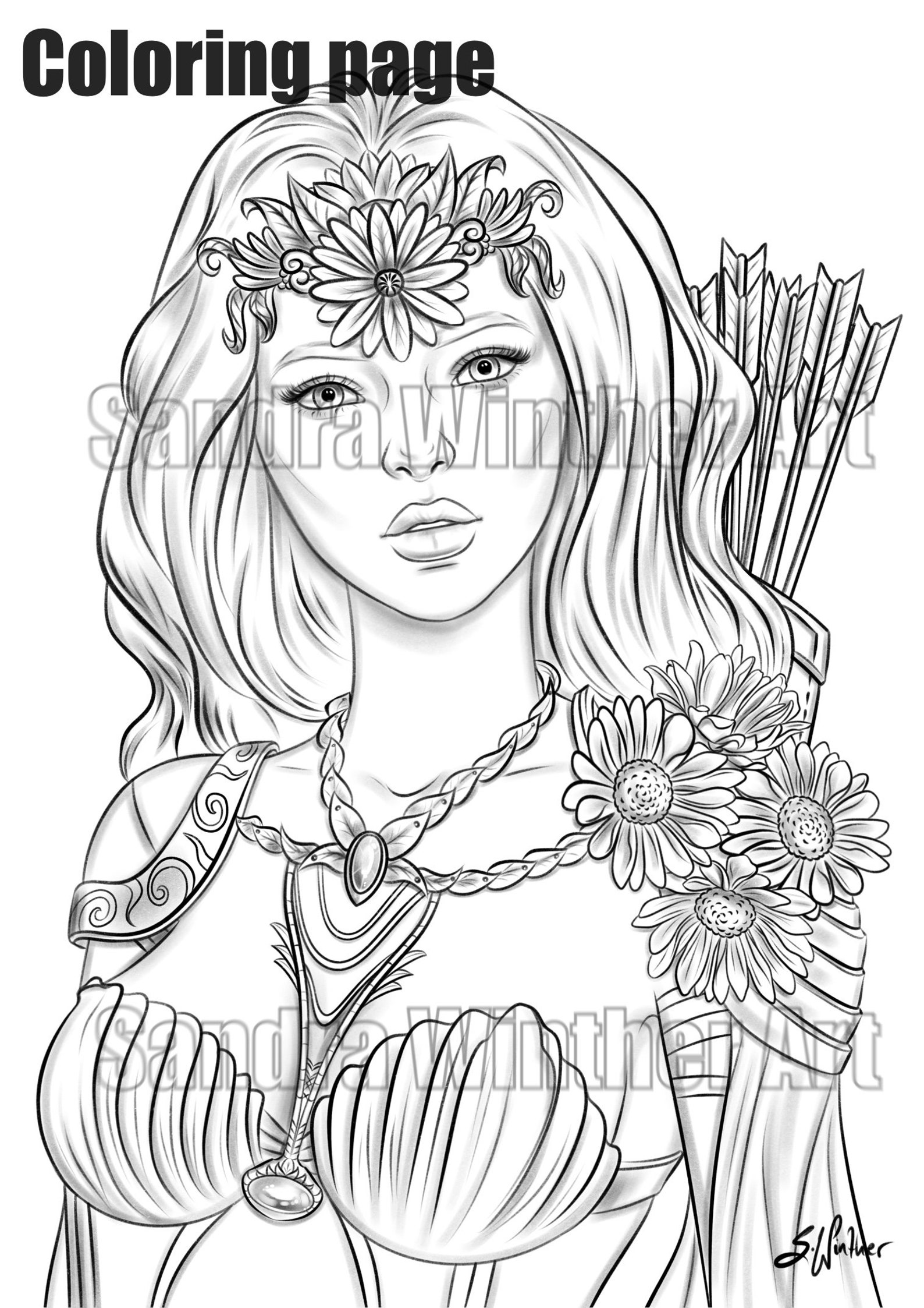 8 Pack Printable Digital Coloring Pages | Etsy