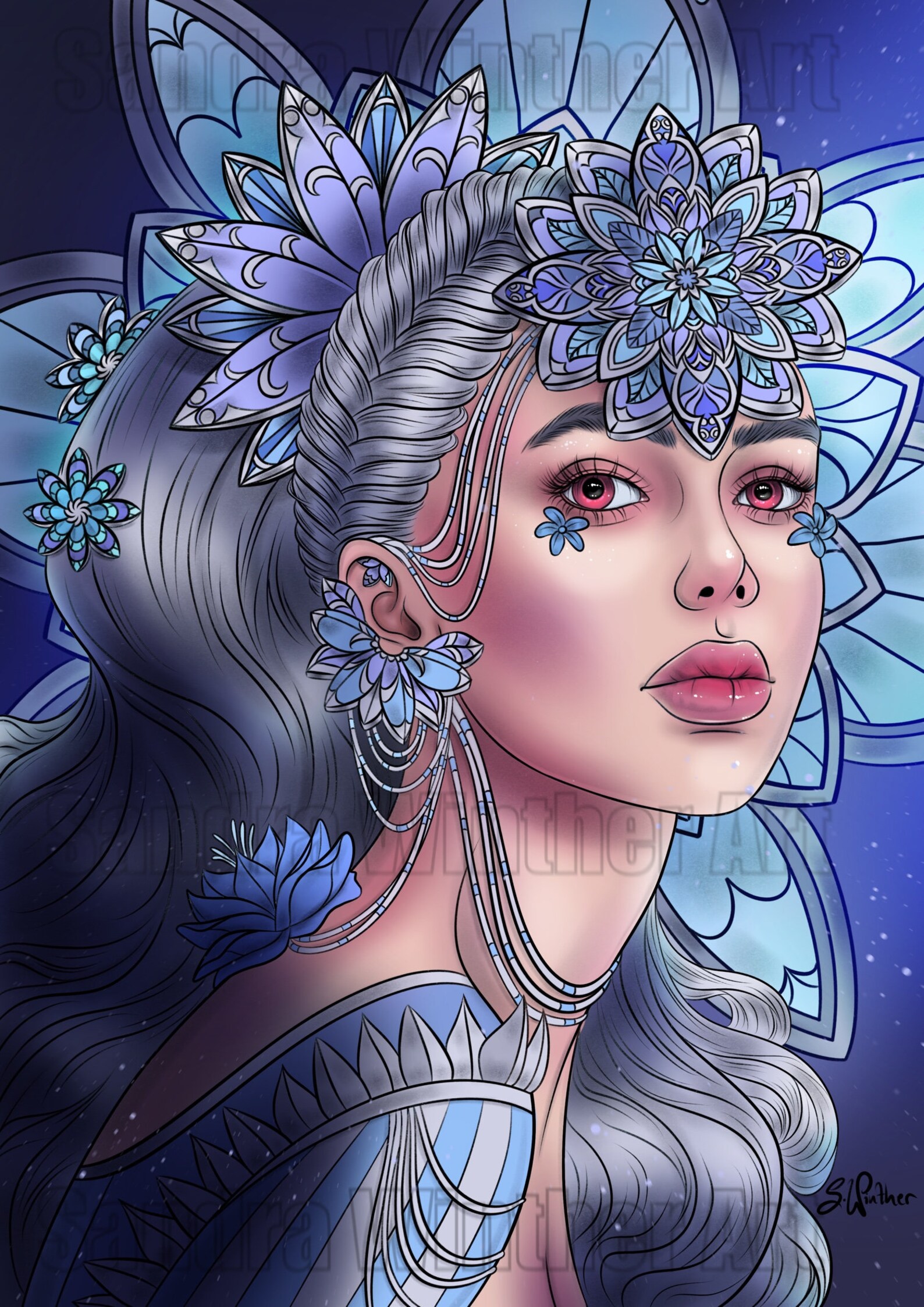 Fantasy Princess Printable Digital Coloring Page - Etsy