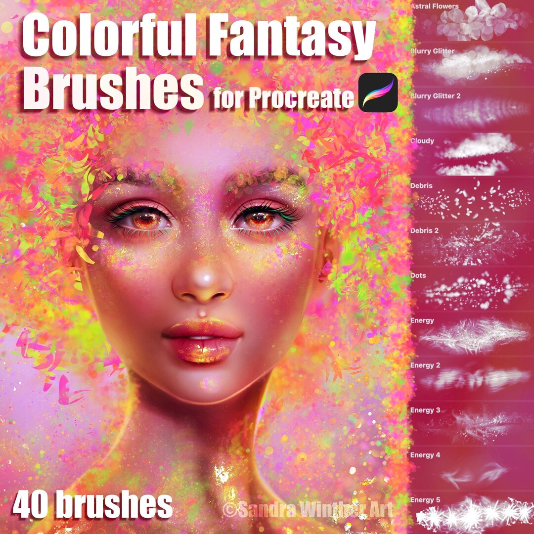 Colorful Fantasy Brushes for Procreate - Etsy