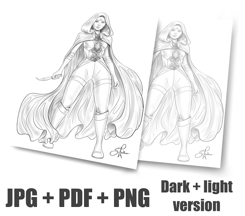 Rogue Printable Digital Coloring Page | Etsy