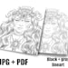 Hunter Princess Printable Digital Coloring Page - Etsy