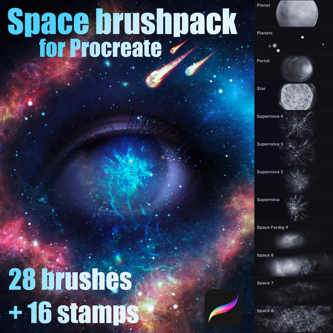 Space Brushes and Stamps for Procreate - Etsy