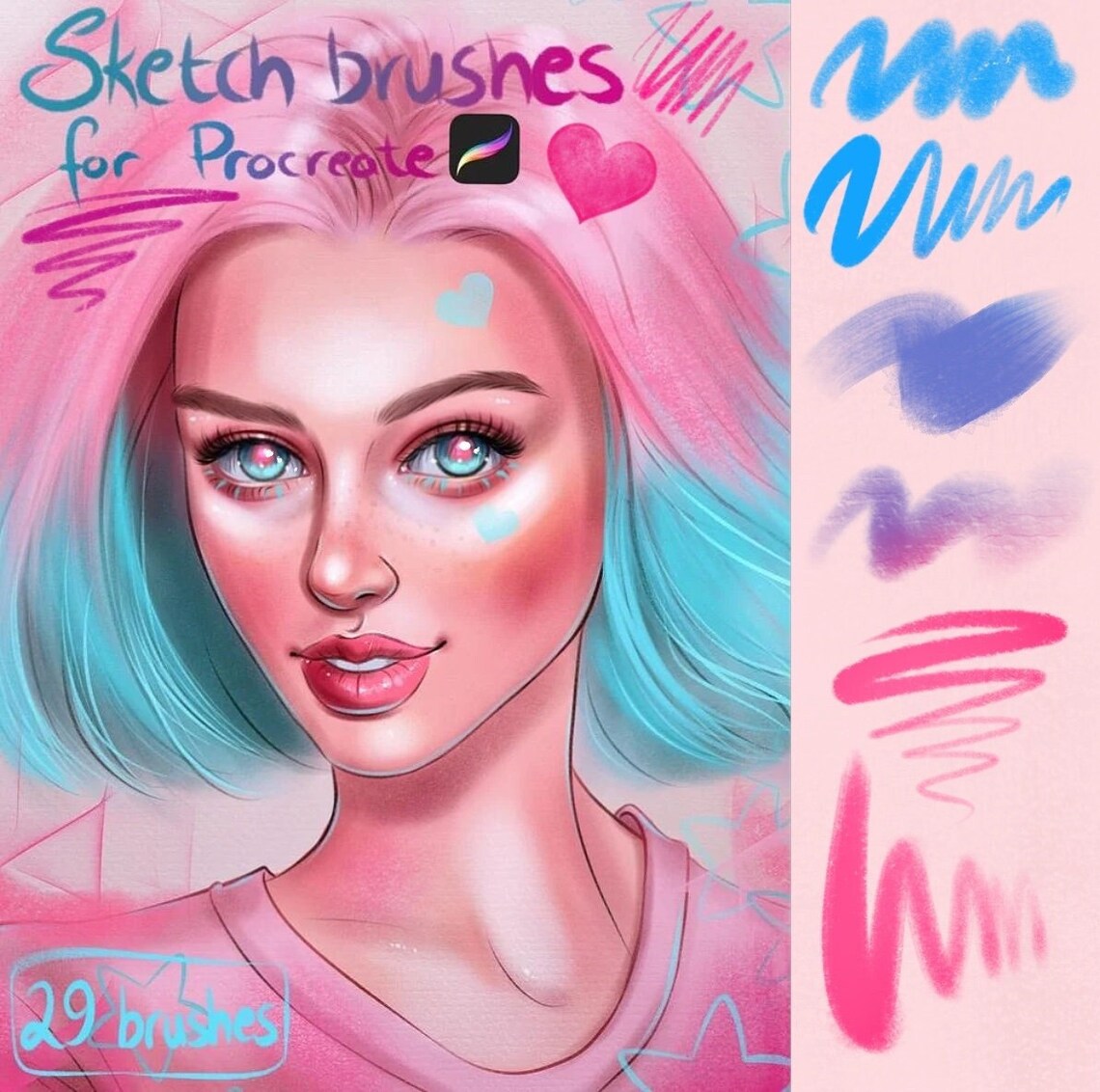 Sketch Brushes for Procreate - Etsy