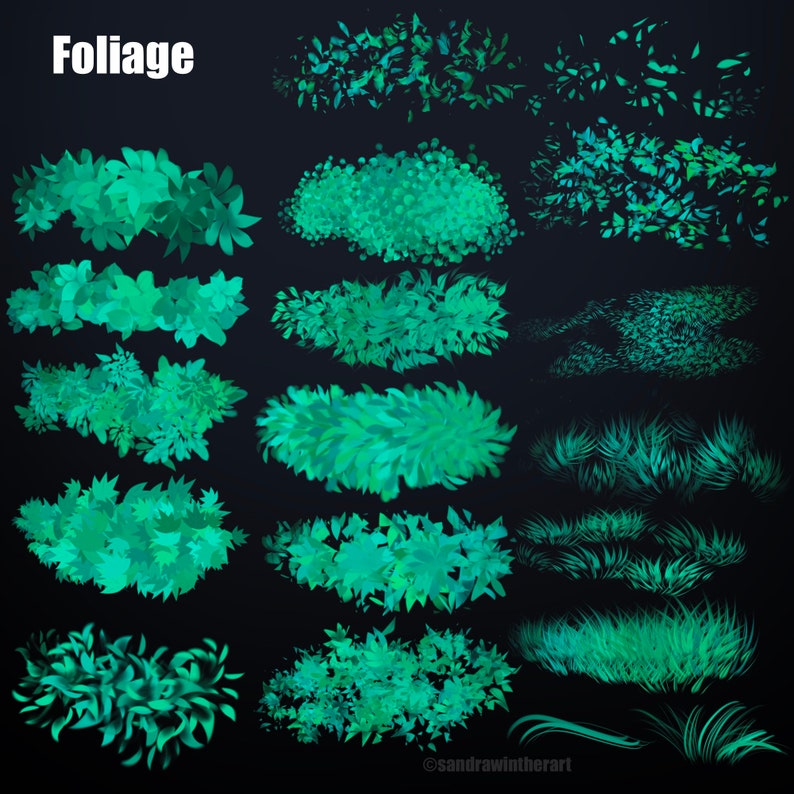 Magical Forest - Brushes for Procreate - Etsy