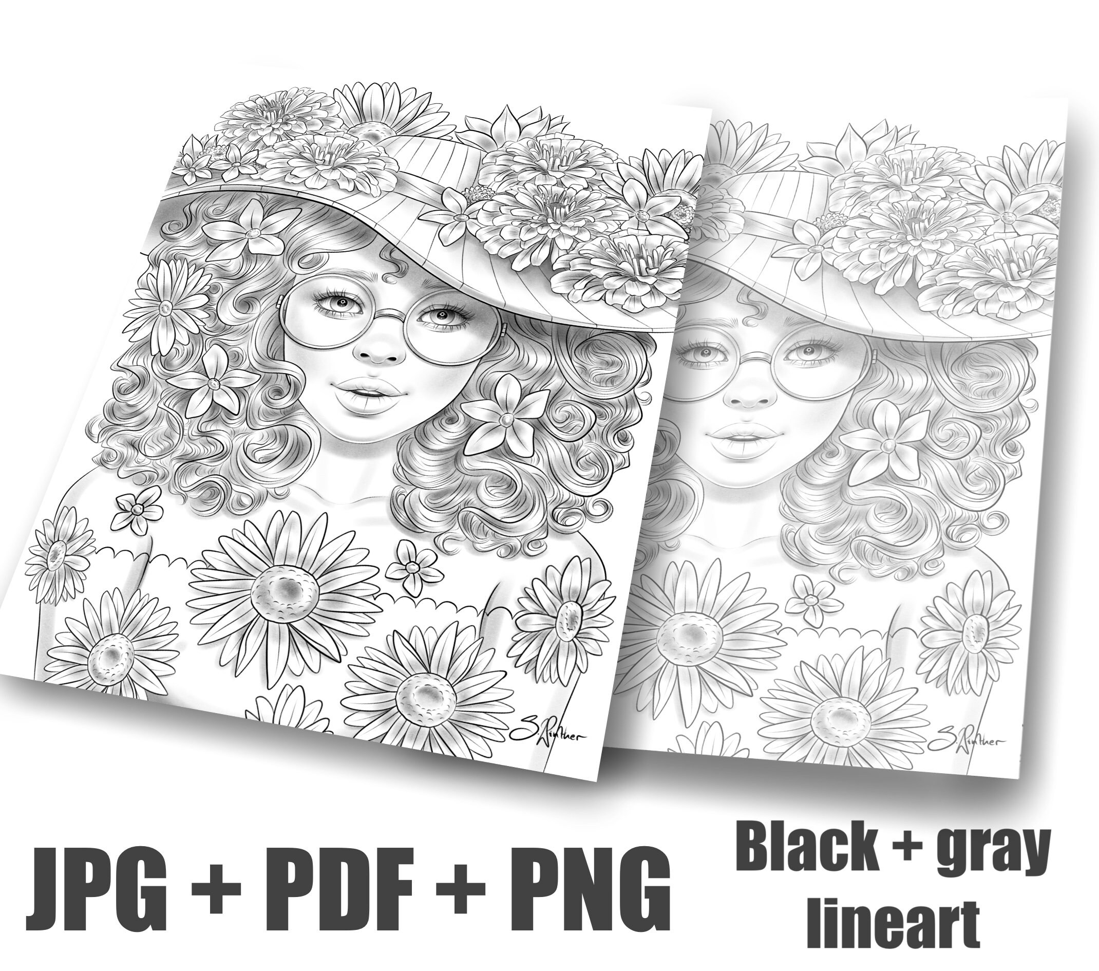 Crazy Flower Coloring Pages