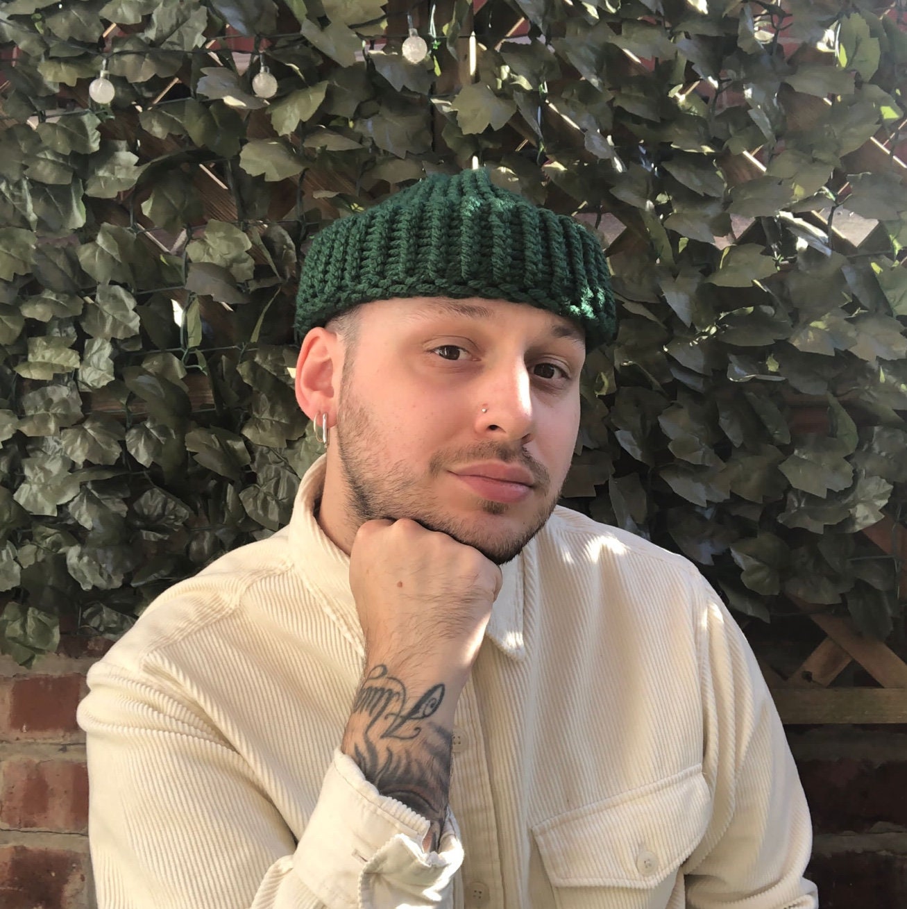 PREMIUM Dark Green Beanie - Etsy