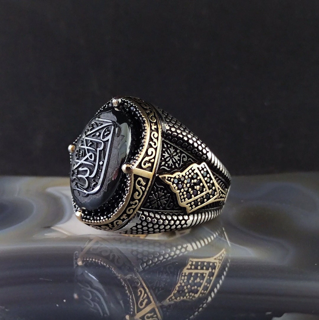 Islam Ring for Man, Ring for Muslims Men, Silver Men's Ring, Muslim ...