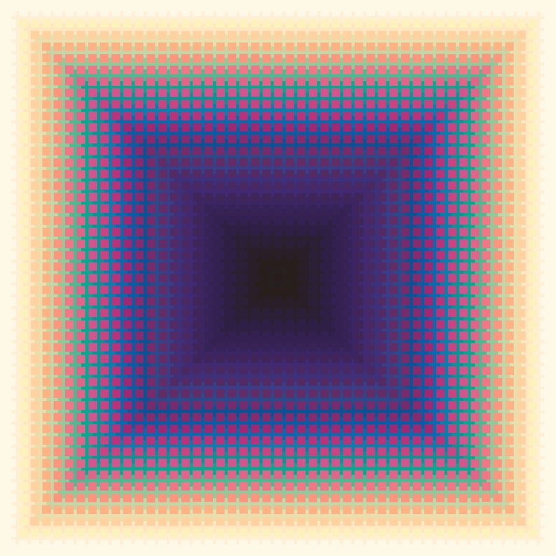 Op Art Giclée Print, Geometric Abstract Fine Art Hardedge Abstraction ...