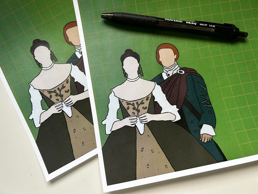 Outlander Writing Paper Printable Grid and Blank DIGITAL DOWNLOAD - Etsy