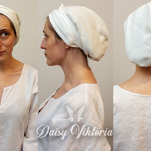 Easy Medieval St. Birgitta Cap - SCA, Larp, Historical, Fantasy Costume ...