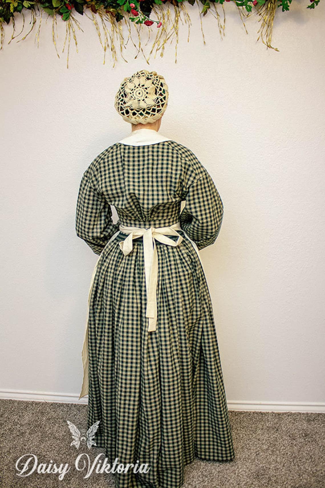 1860s Civil War / Victorian Era Work or Pinner Apron - Living History ...
