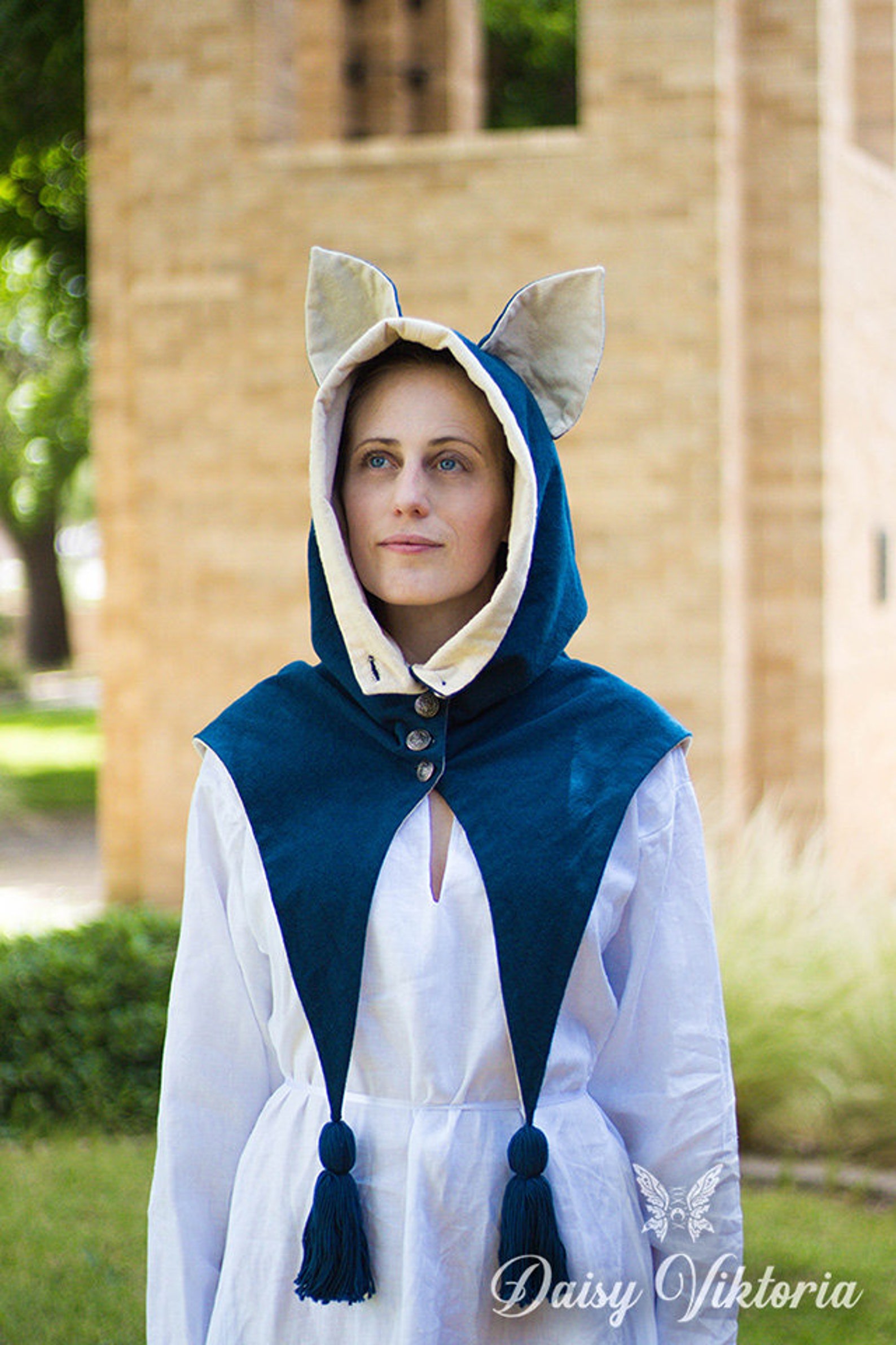 Medieval Cat Hood MEDIUM PDF Pattern and Tutorial Larp, Reenactment ...