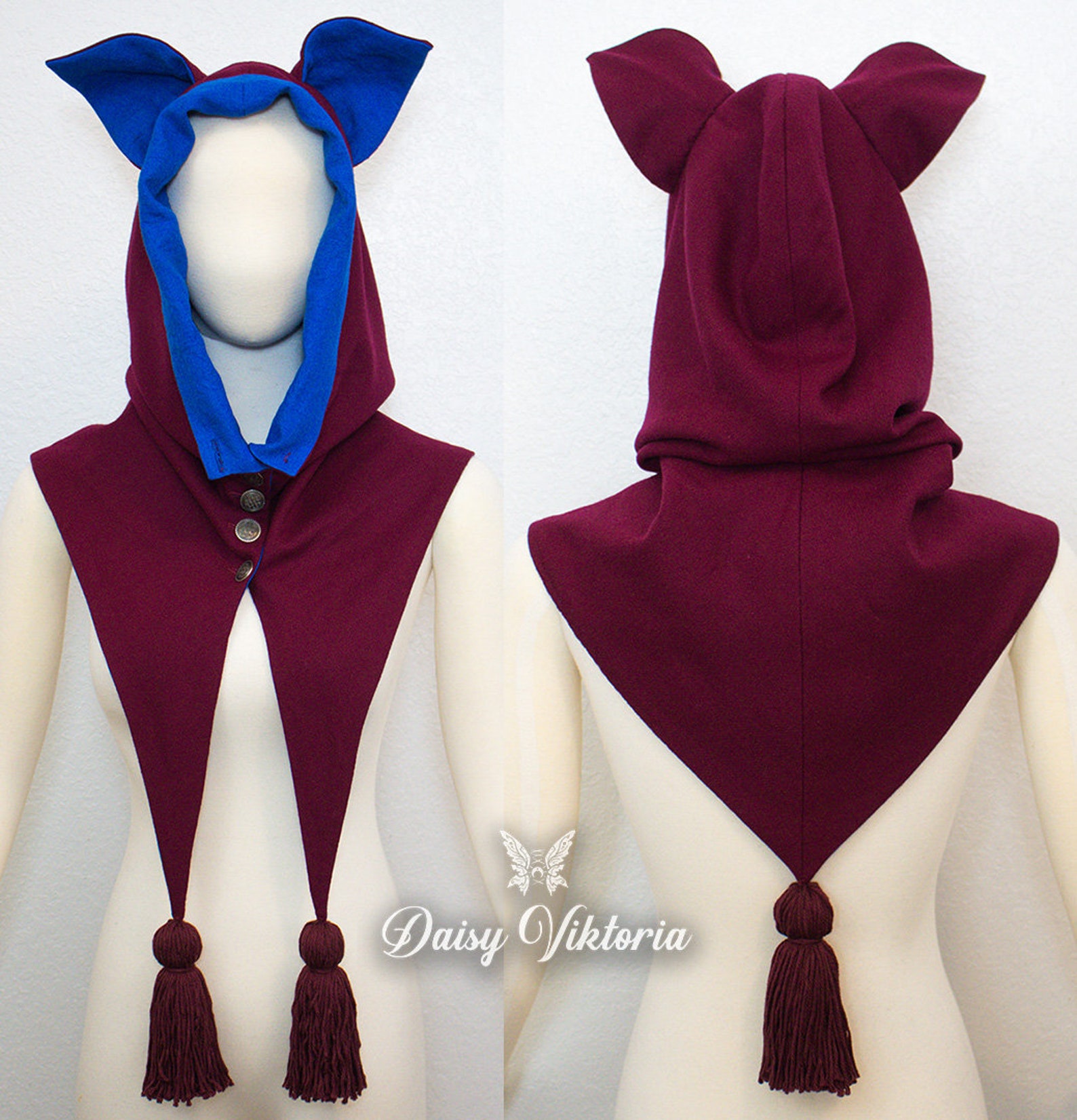 Medieval Cat Hood MEDIUM PDF Pattern and Tutorial Larp, Reenactment ...