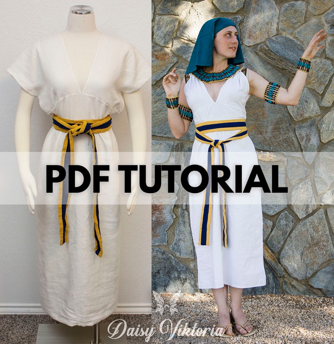 Ancient Egyptian Sheath Dress PDF Tutorial - SCA, Larp, Historical ...