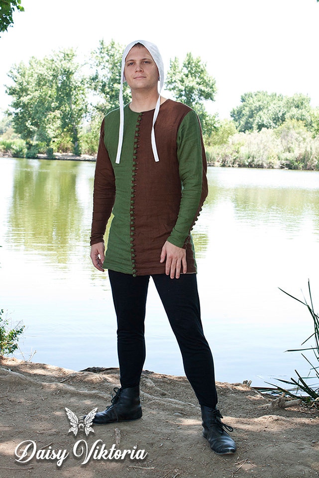 Medieval Fabric Buttons, Middle Ages, 14th Century Costume, Larp, SCA ...