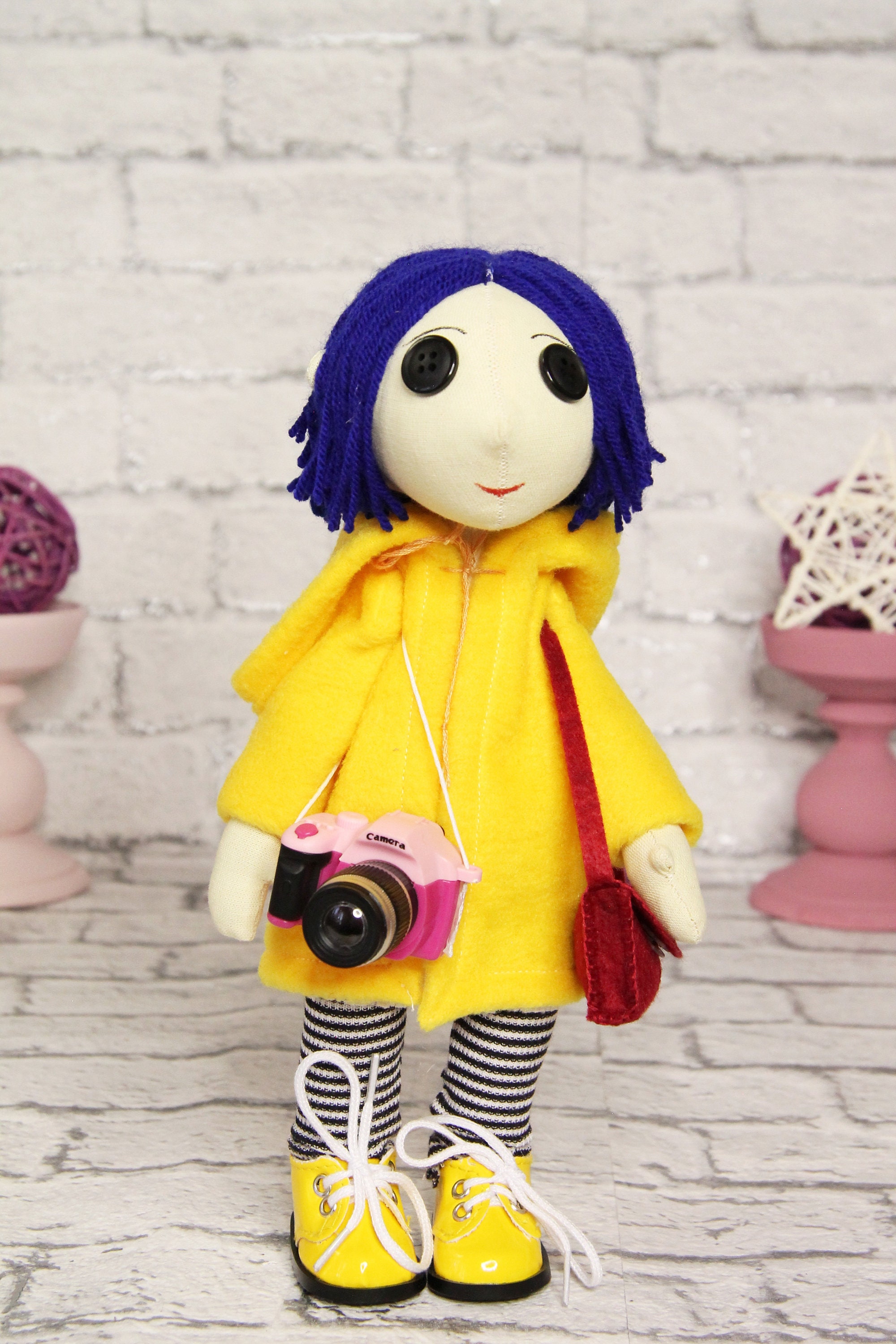 Coraline doll Coraline handmade doll Dead doll Coraline | Etsy