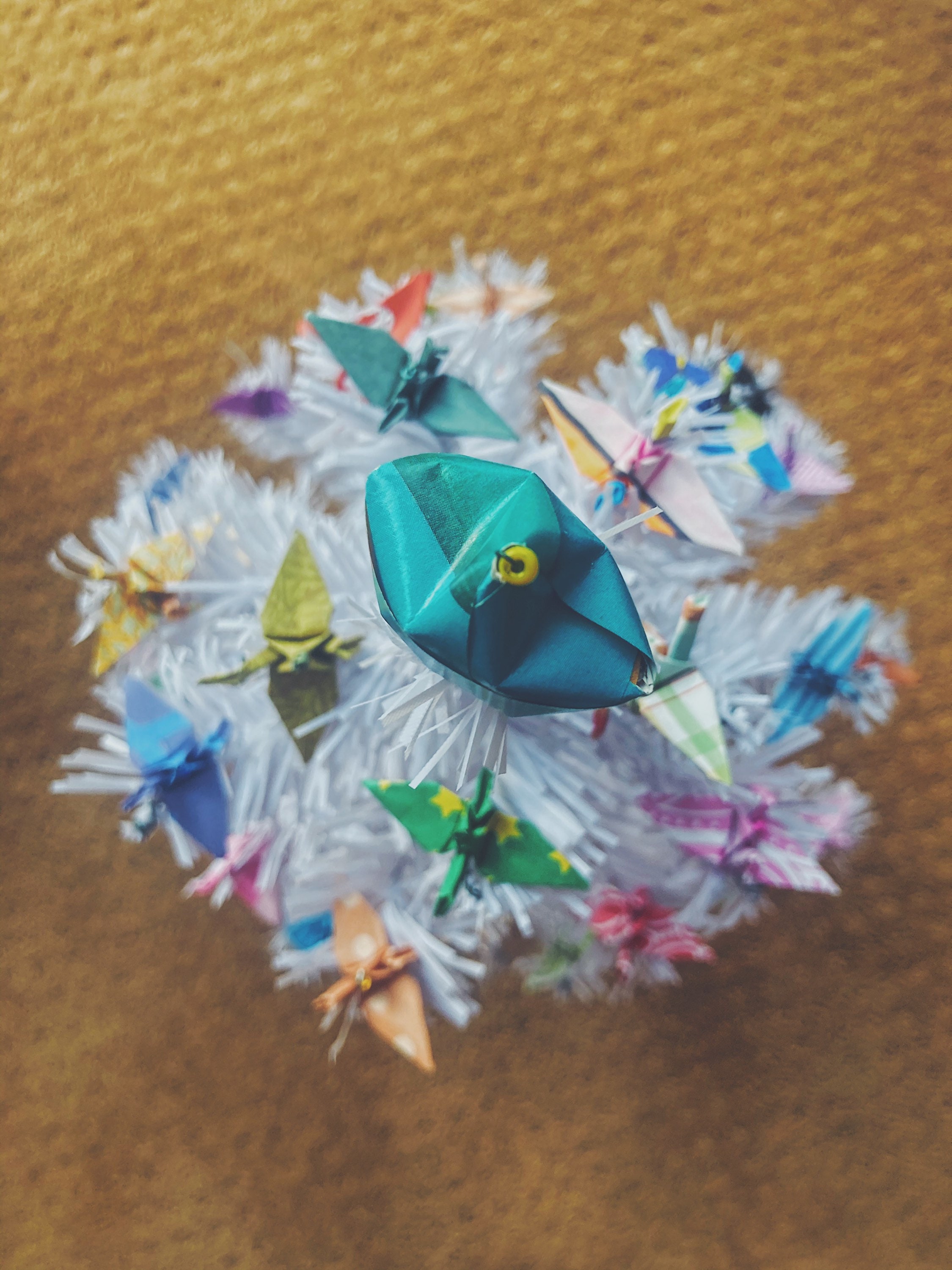 Mini Paper Crane Christmas Trees With Origami Star - Etsy UK