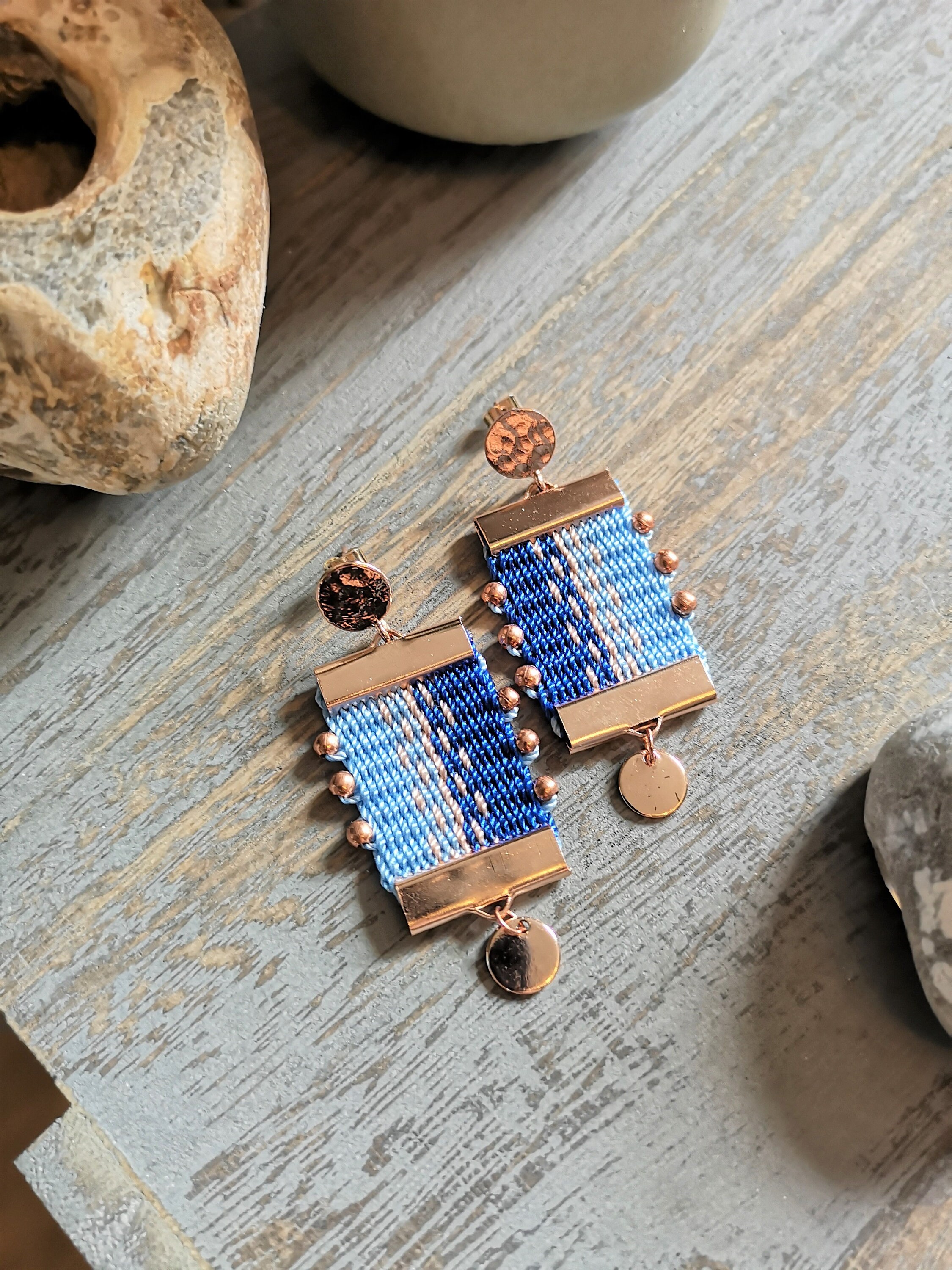Handwoven Earrings, Mapuche Loom, Unique, Hand Made,boho,ethnic - Etsy