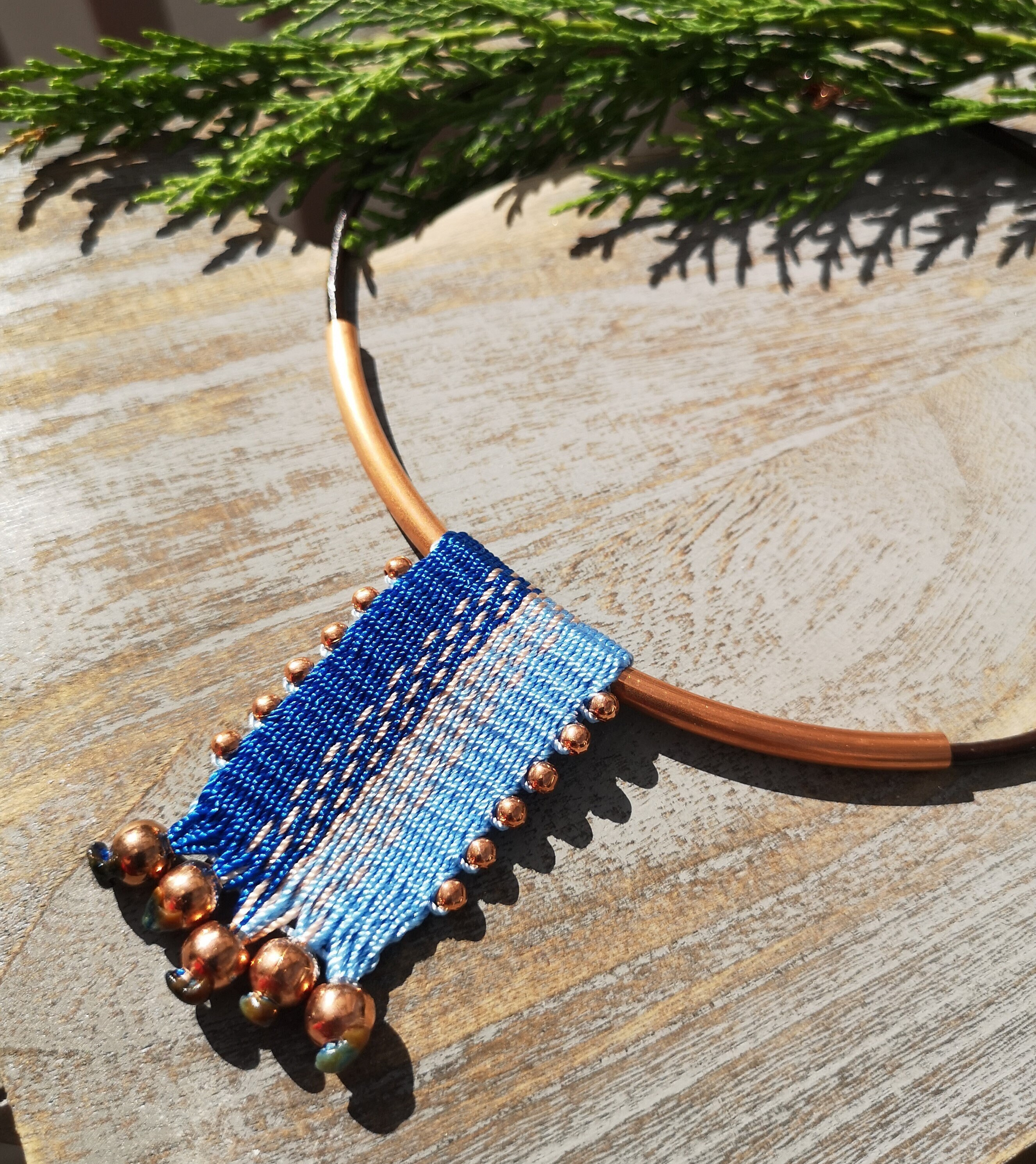 Handwoven Necklace ,mapuche Loom,handmade,unique, Gift,tapestry,boho ...