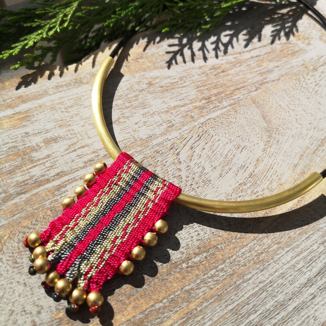 Handwoven Necklace mapuche Loomhandmadeunique - Etsy