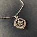 Antique Silver Plated Compass Pendant Necklace Long Necklace - Etsy