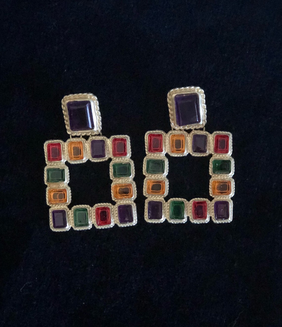 Geometric Shape Boho Vintage Style Earrings for Women | Etsy