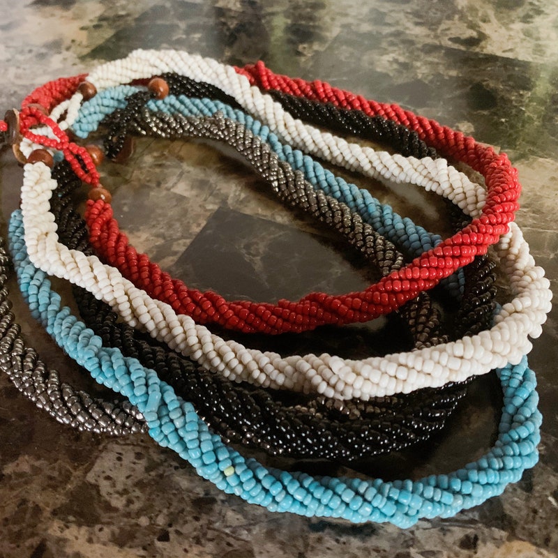Bead Necklace Handmade - Etsy