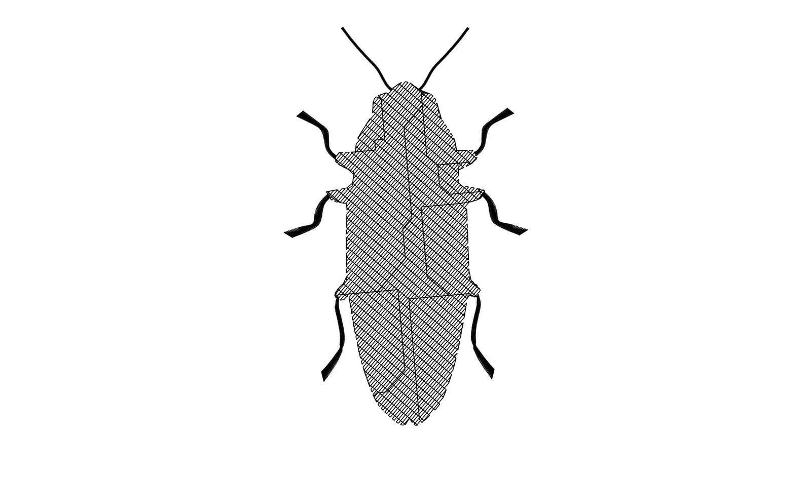 Roach Silhouette Embroidery File - Etsy