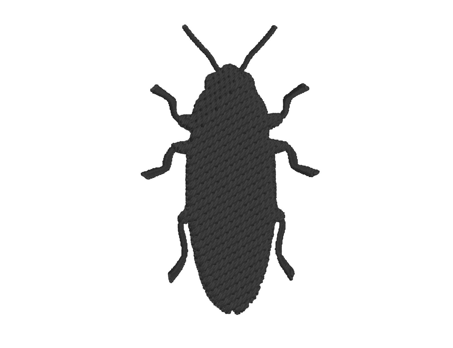 Roach Silhouette Embroidery File - Etsy