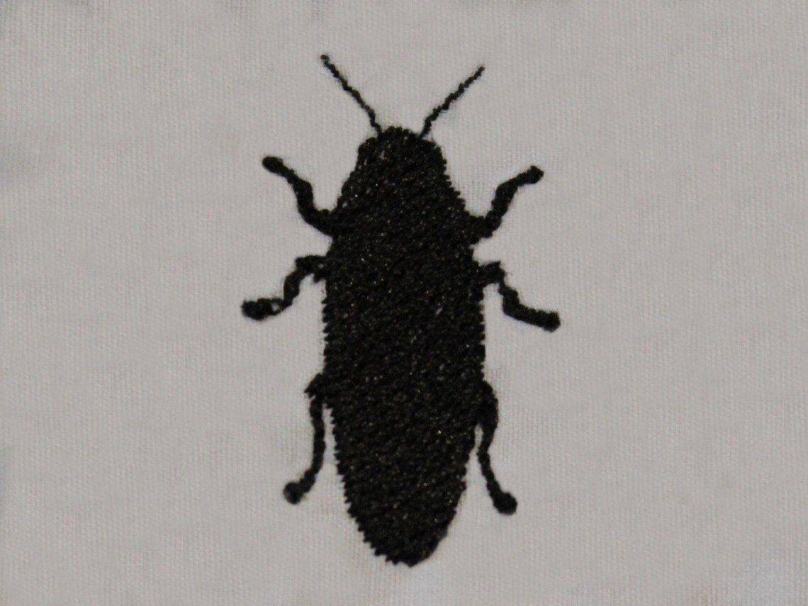 Roach Silhouette Embroidery File - Etsy