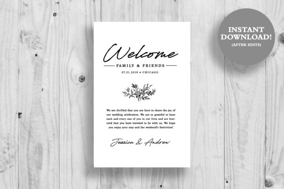 Personalized Welcome Letter | Etsy