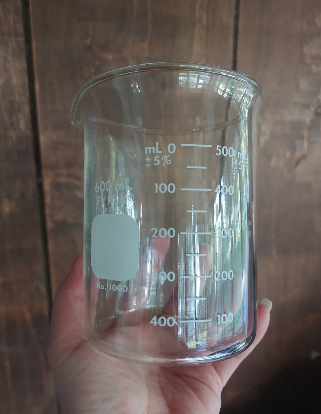Vintage 600ml Pyrex Beaker - Etsy