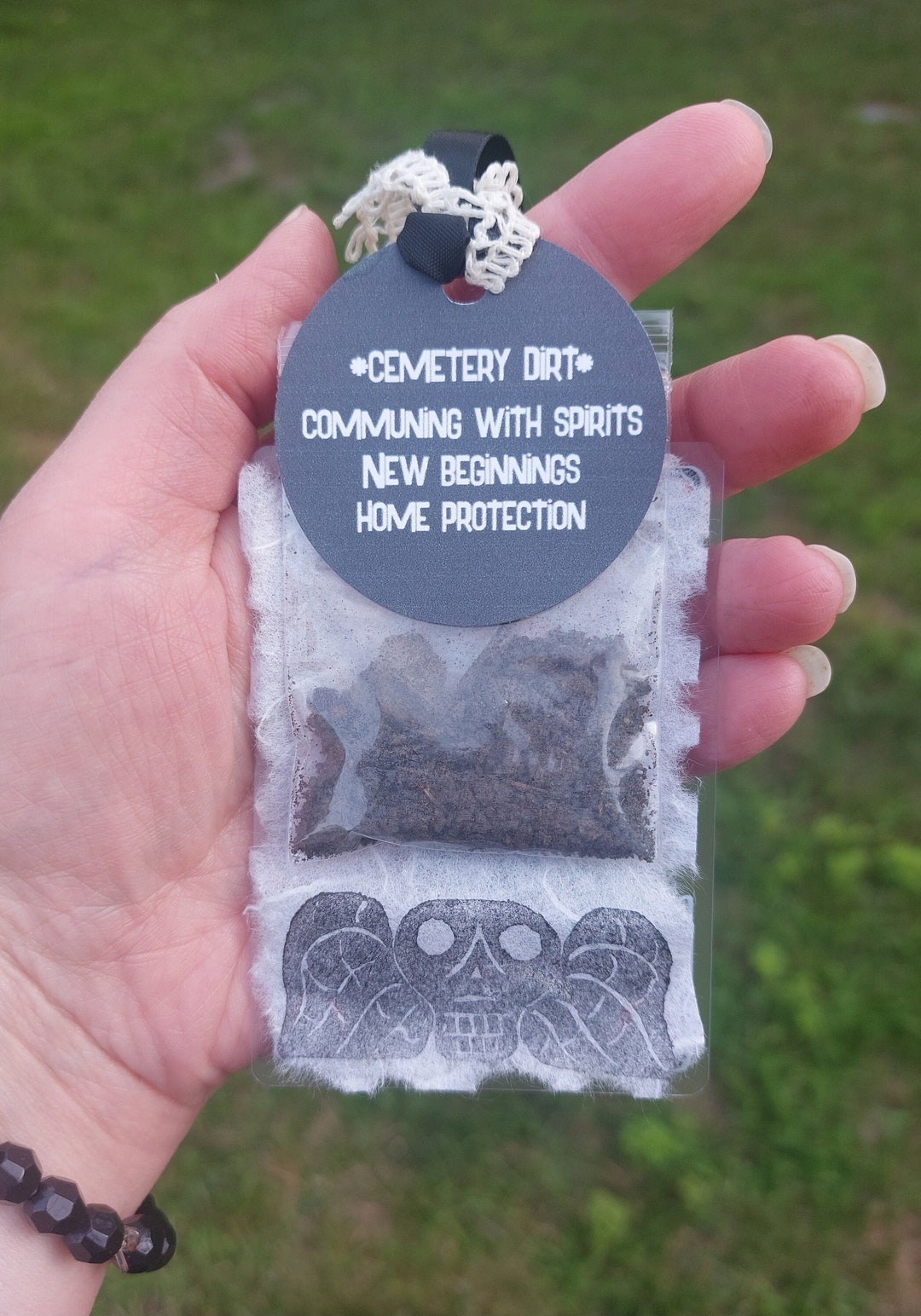 Handmade Cemetery Dirt Art Assemblage Bookmark - Etsy