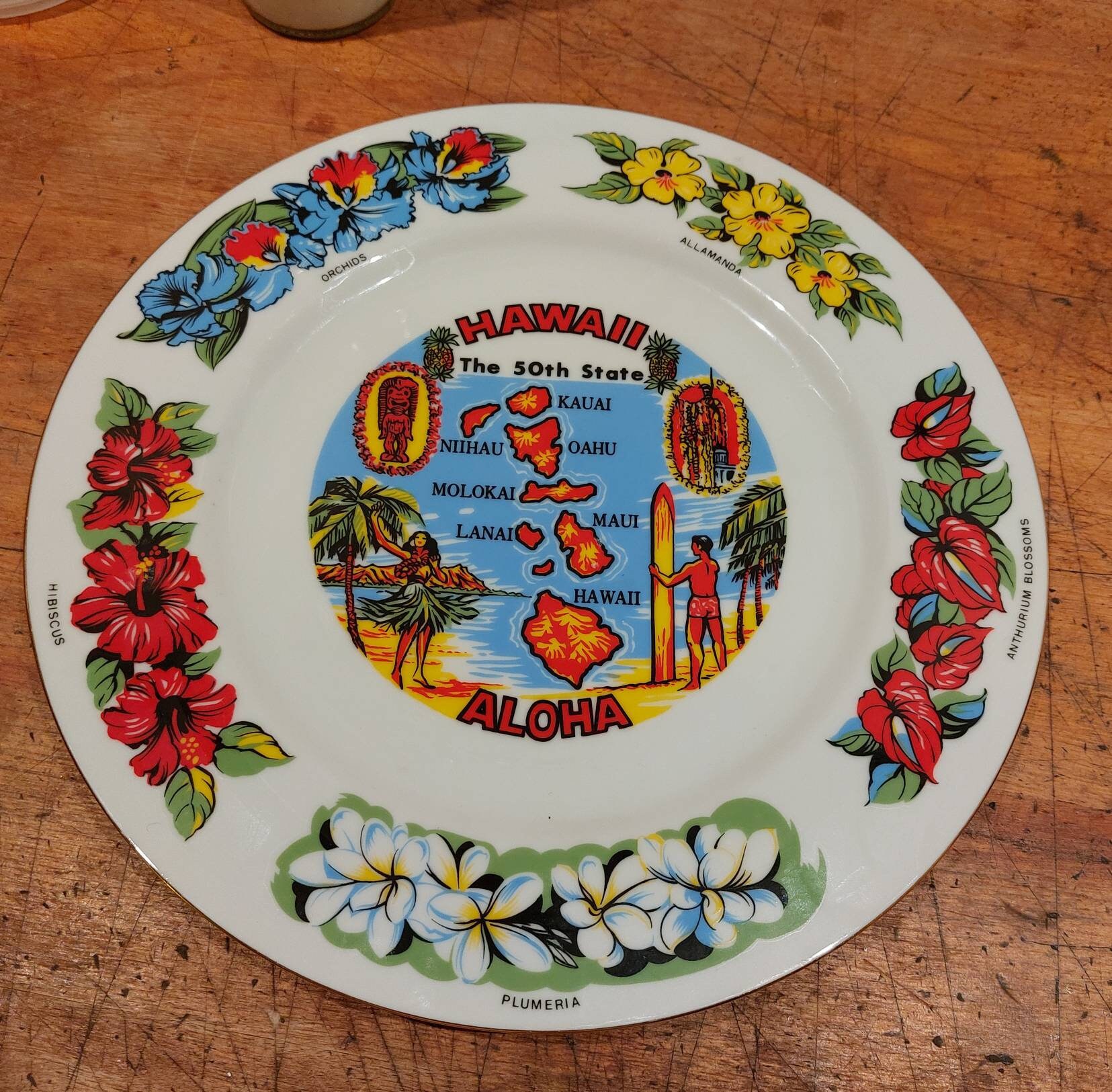 Hawaiian Ceramic Plates - Etsy