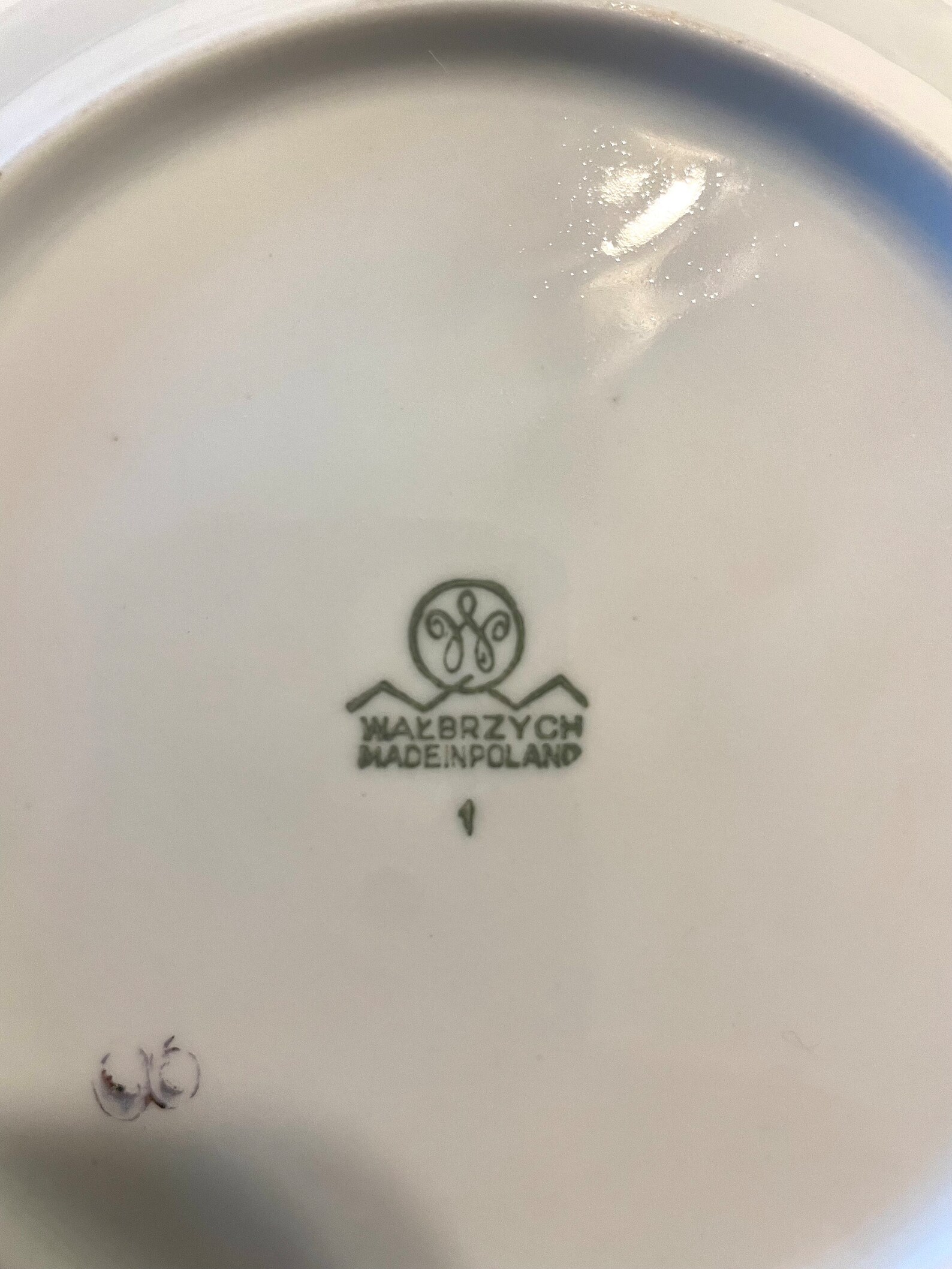 Walbrzych Poland Moss Rose Bread and Butter Plate ~ Rare Find - Etsy