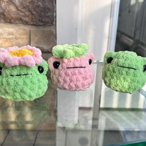 Mini Frogs Ducks Bee Globe Crochet Plushie Amigurumi Squishable Stuffed ...