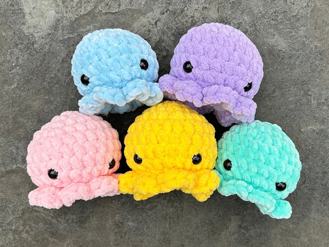 Squishable Octopus Plushie Soft Chenille Crochet Cute Adorable, Squishy ...