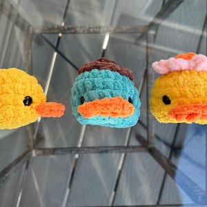 Mini Frogs Ducks Bee Globe Crochet Plushie Amigurumi Squishable Stuffed ...