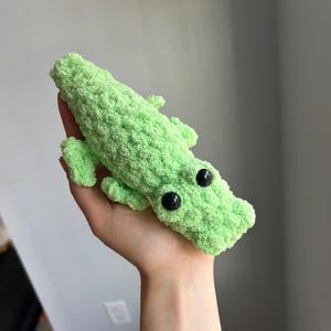 Alligator Crochet Plushie Amigurumi Squishable Stuffed Animal Green Face Reptile Lake Florida ...