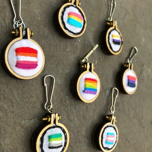 LGBTQ+ Transgender Embroidered Flag Keychain Trans Pride Gay Lesbian ...