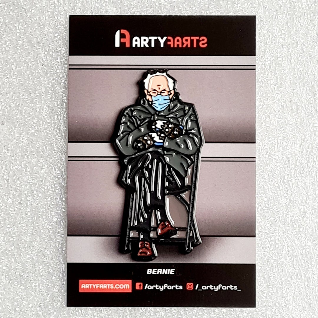 Pin Badge BS01 - BERNIE (+ Free Sticker) - Etsy