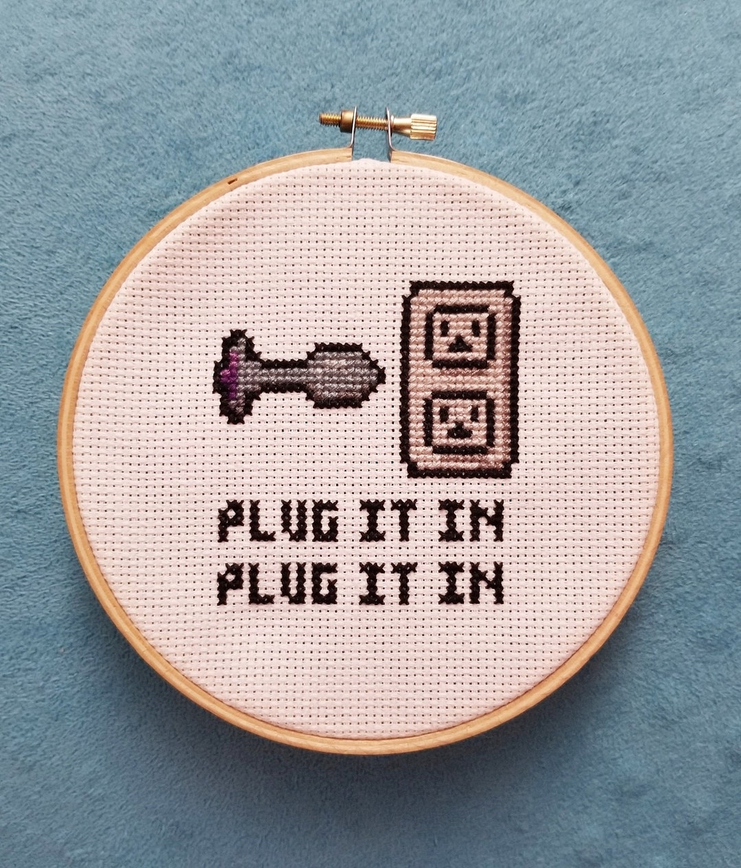 Funny BDSM Plug Pun Cross Stitch Pattern Digital Download - Etsy