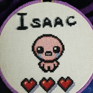 Binding of Isaac Cross Stitch Pattern Isaac Character - Etsy