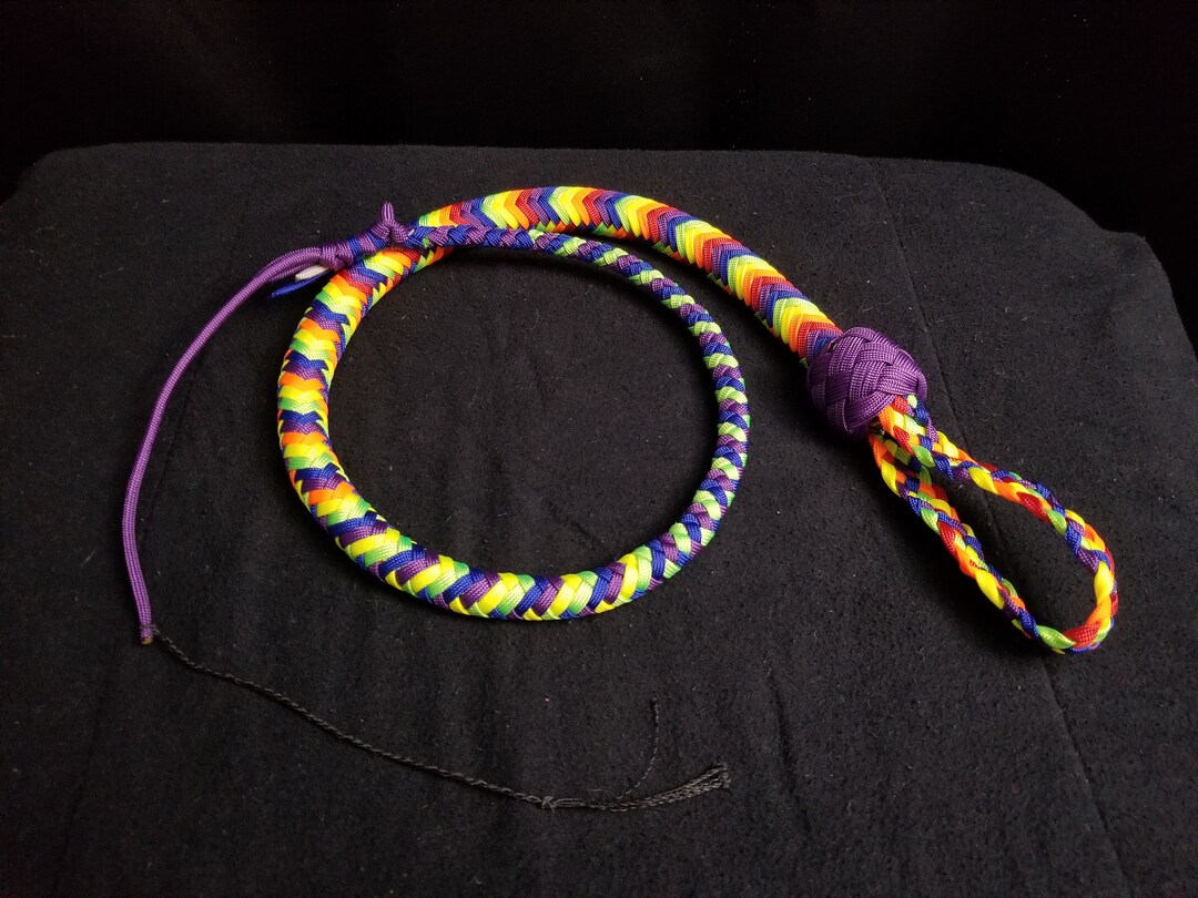 Rainbow Purple 3ft Snakewhip - Etsy