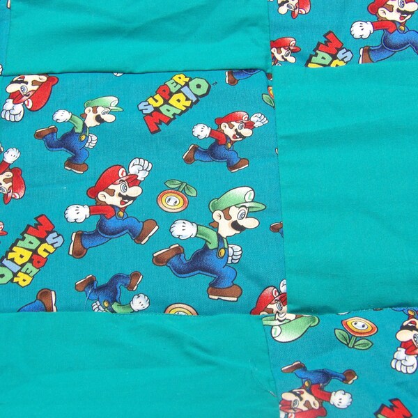 Super Mario Brothers Quilt - Etsy