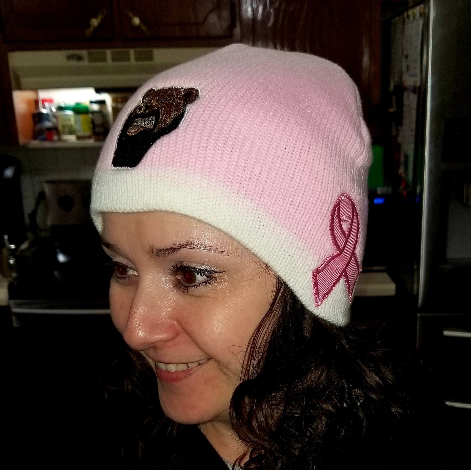 Pink Breast Cancer Beanie - Etsy