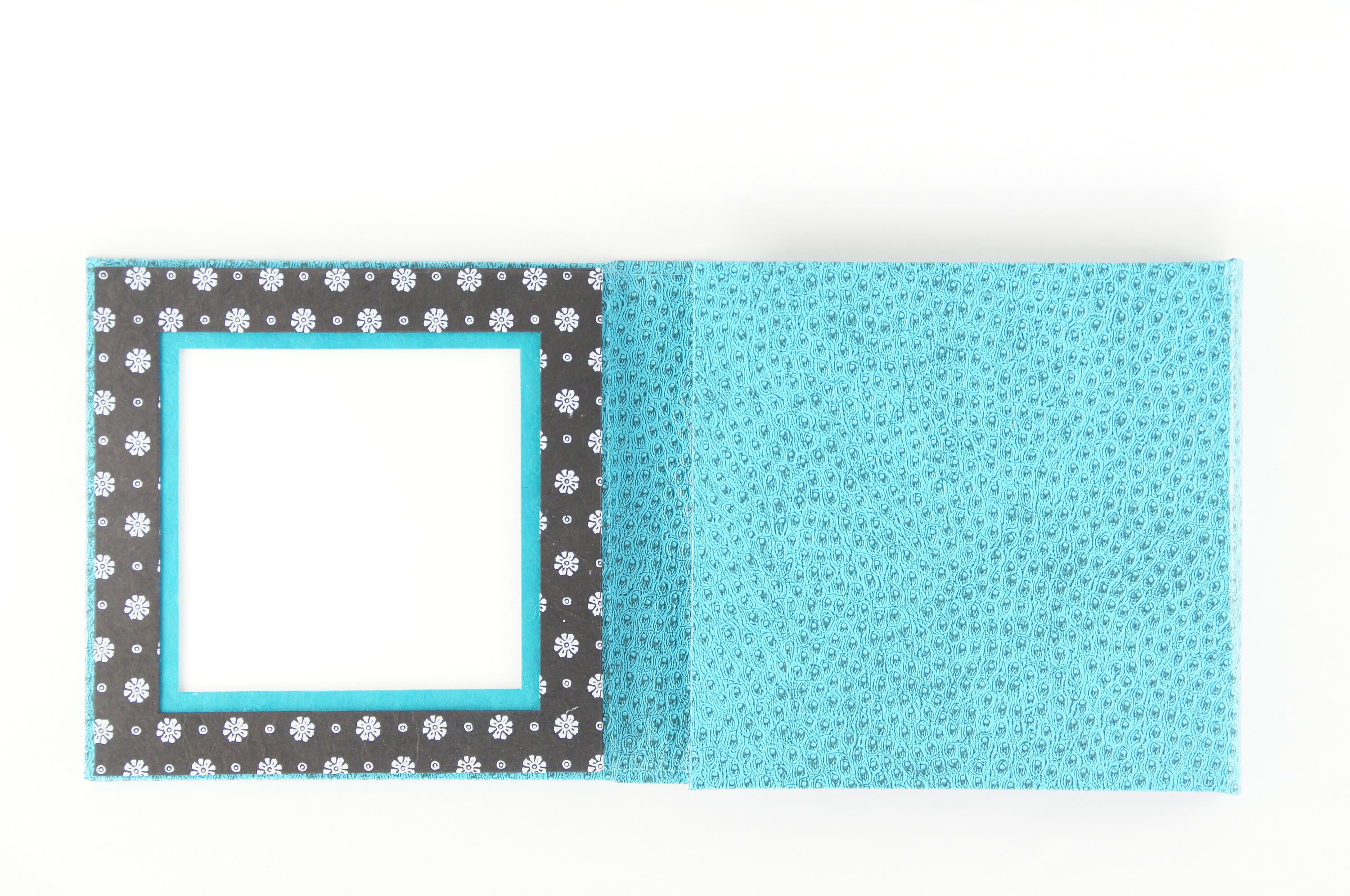 Blue Black Cardboard Photo Frame Free Standing Paper Album - Etsy